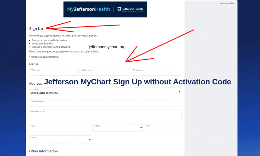 Sign Up - Jefferson MyChart